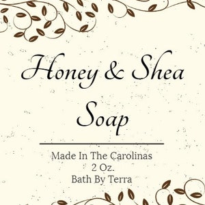 2 Oz Honey and Shea Soap Bar - Etsy