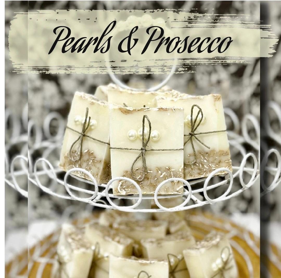 40 Pearls & Prosecco Soap Favors: Bridal Shower, Bachelorette Party ...