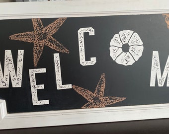 Beach Chalk Board - Etsy