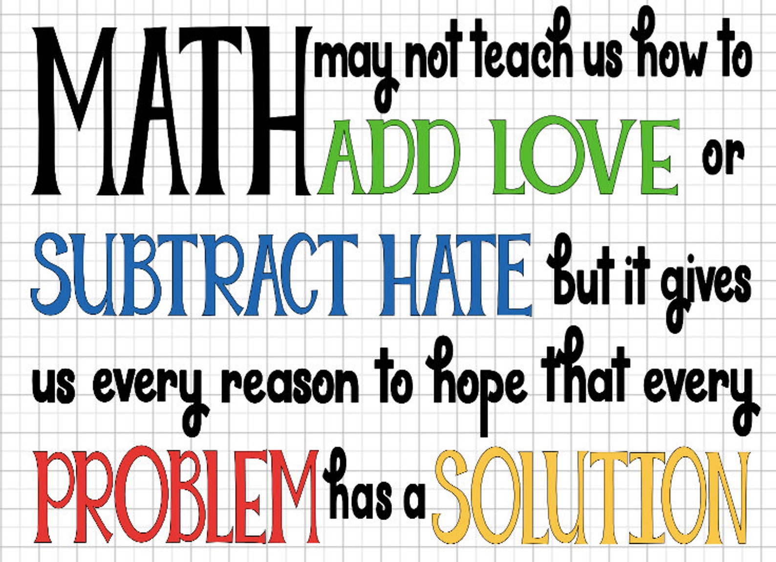 Personalized Custom Math Vinyl Decal - Etsy
