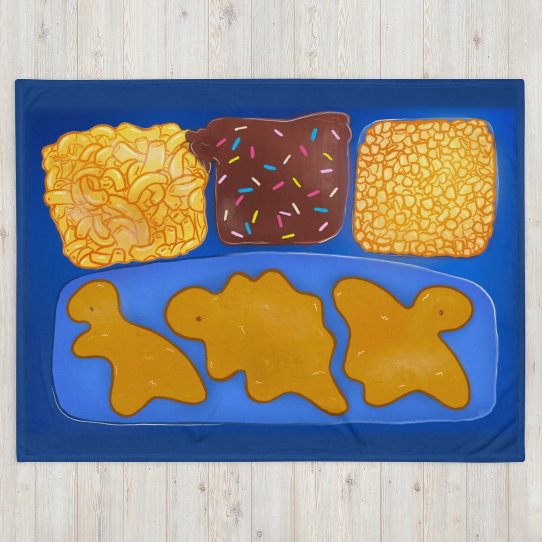 Kidcore Dino Nugget Throw Blanket - Etsy