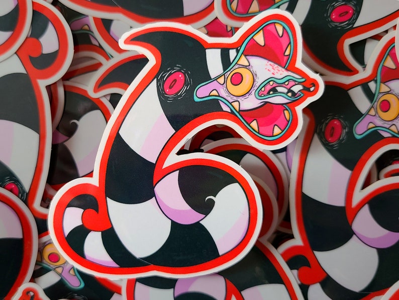 Sandworm Beetlejuice Inspired Sticker - Etsy