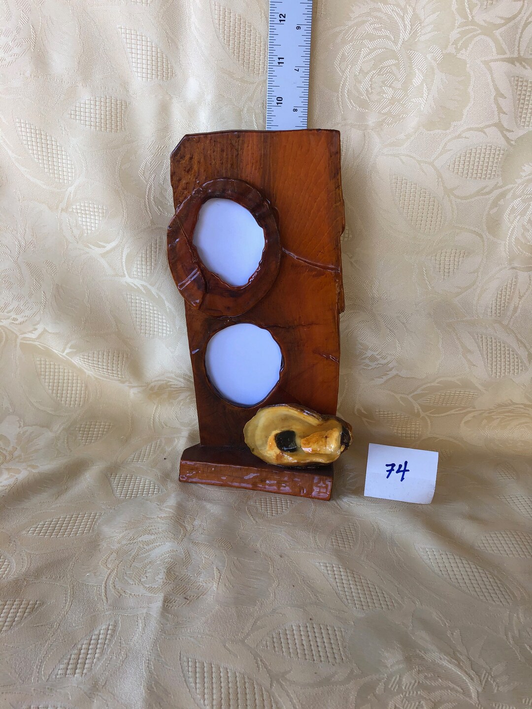 Medium Standing Wood Frame With Seashell- 2 Photos - Etsy