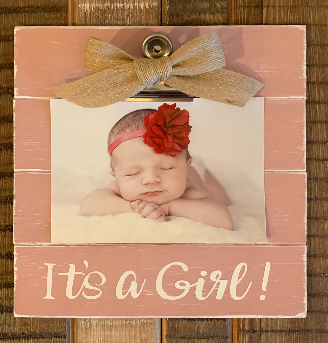 It's a Girl Frame Wood Frame Hand-painted in a - Etsy