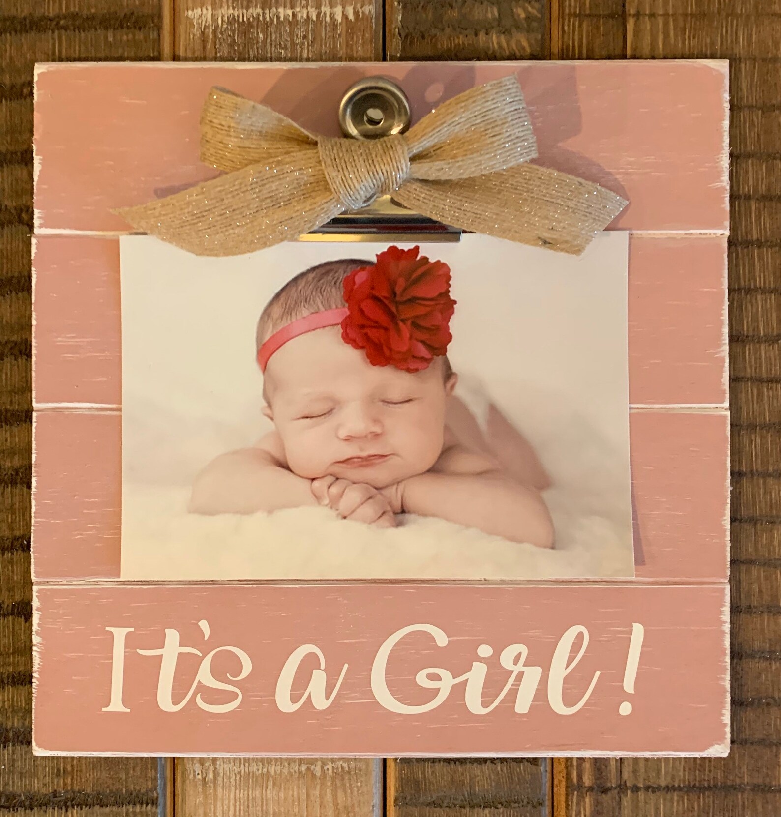 It's a Girl Frame Wood Frame Hand-painted in a - Etsy