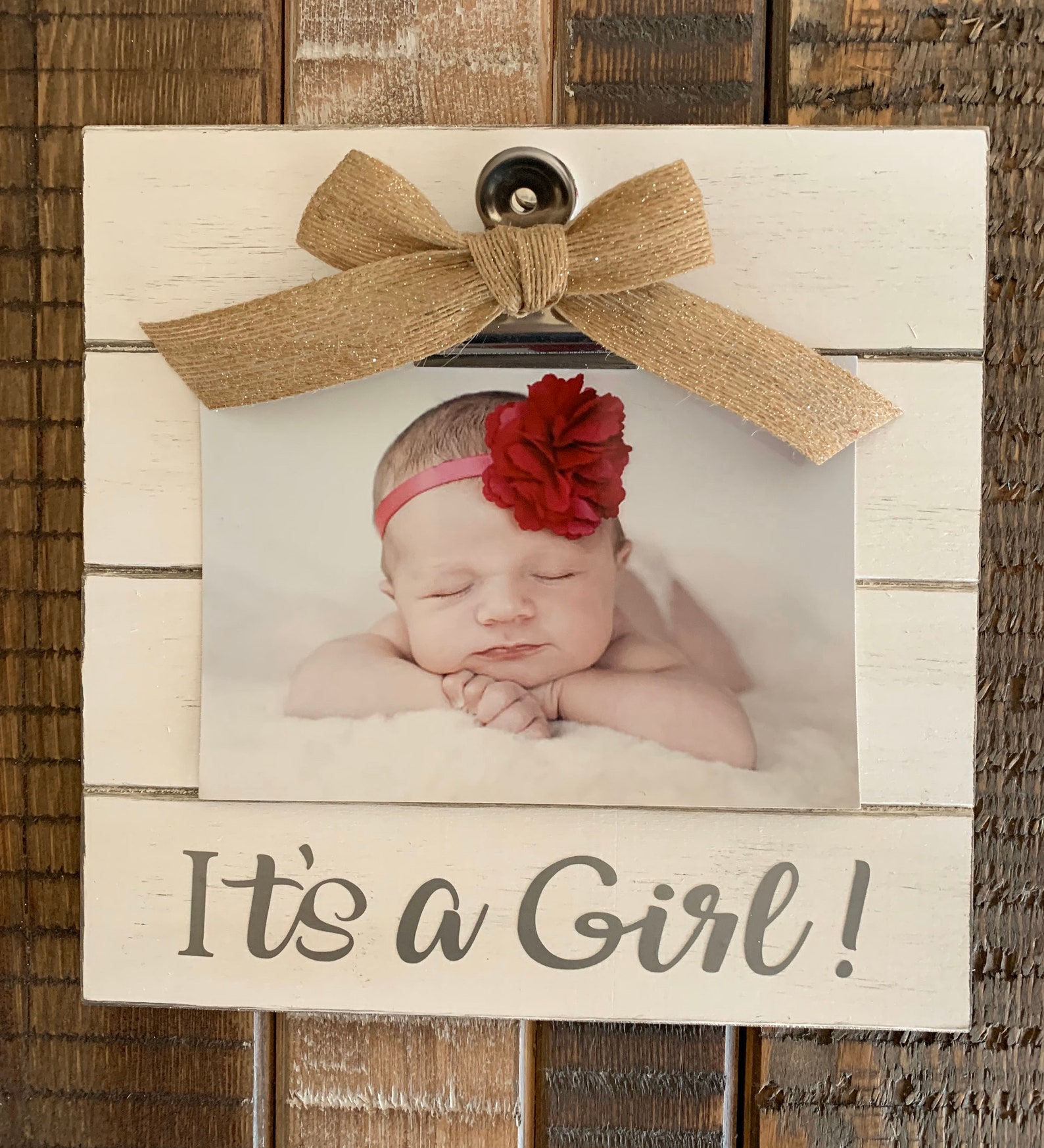 It's a Girl Frame Wood Frame Hand-Painted in a | Etsy