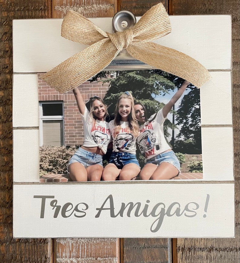 Tres Amigas Frame Hand-painted Wood Frame. Painted in a | Etsy