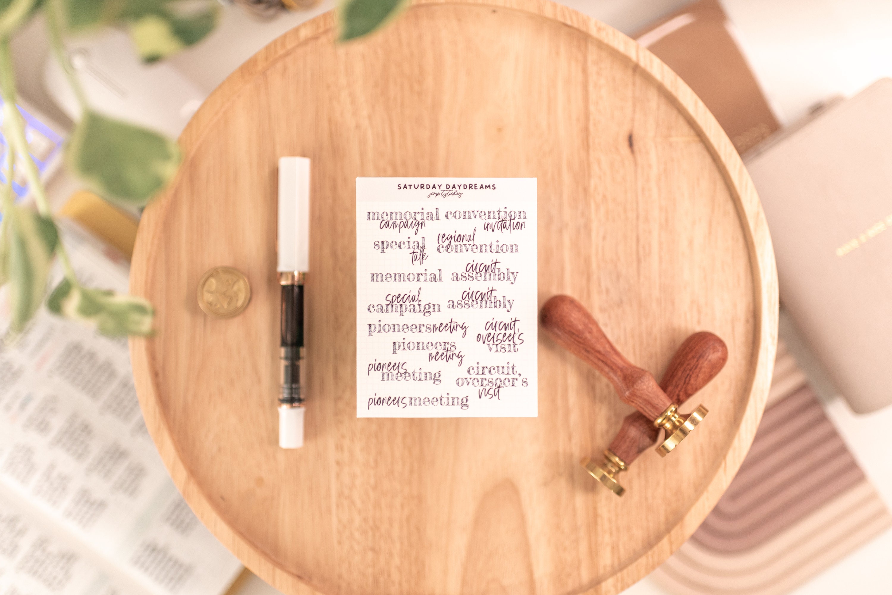 JW Annual Event Planner/ Calendar Matte Stickers 4x3 - Etsy