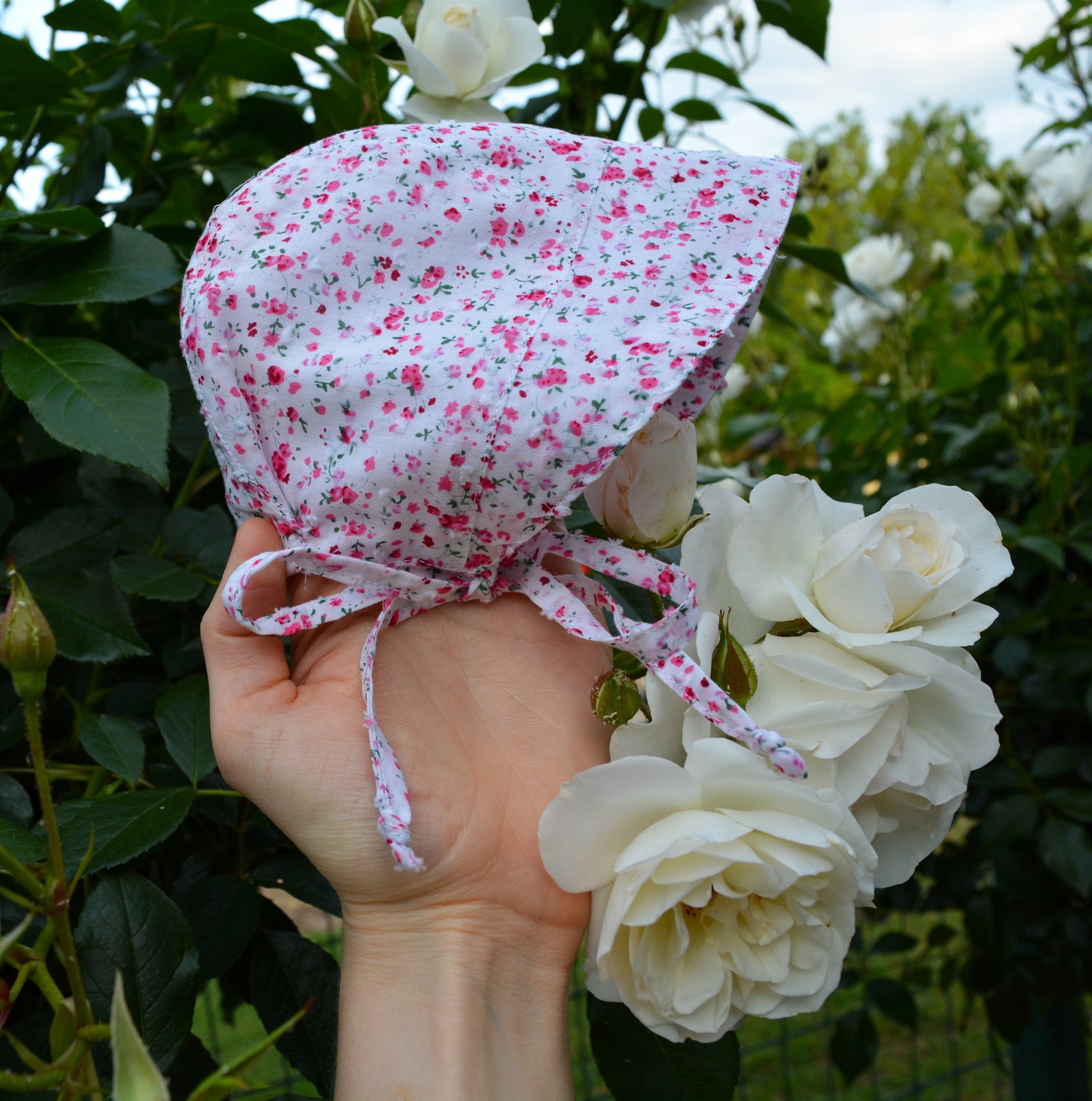 Vintage Floral Bonnet Floral Baby Bonnet Toddler Bonnet - Etsy Australia