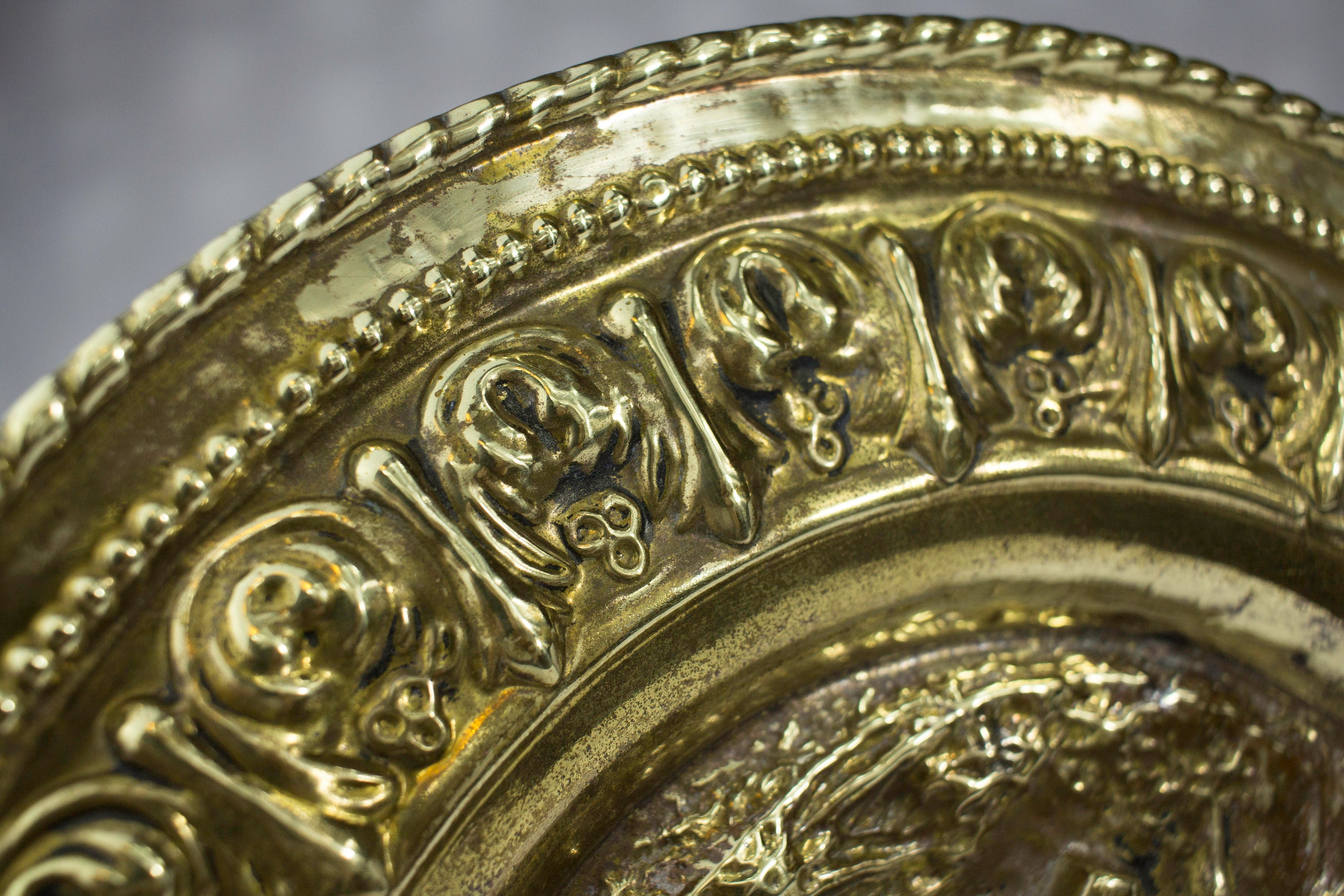 Hammered Brass Plate Jenny Jones From Peerage - Made in England Vintage ...