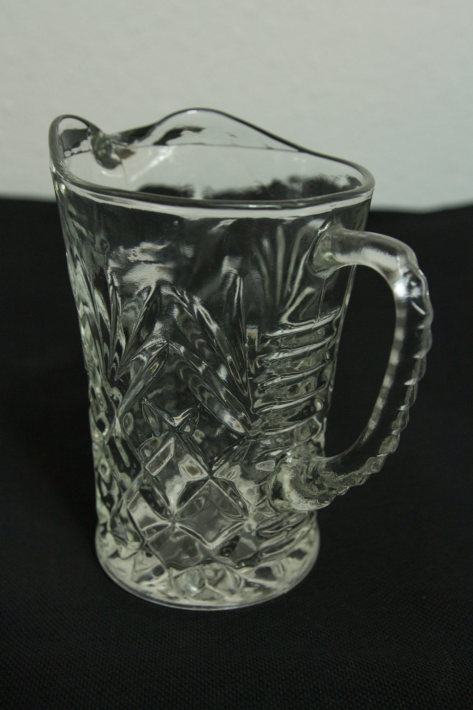 Vintage Pressed Glass Large Creamer or Juice Pitcher - Etsy