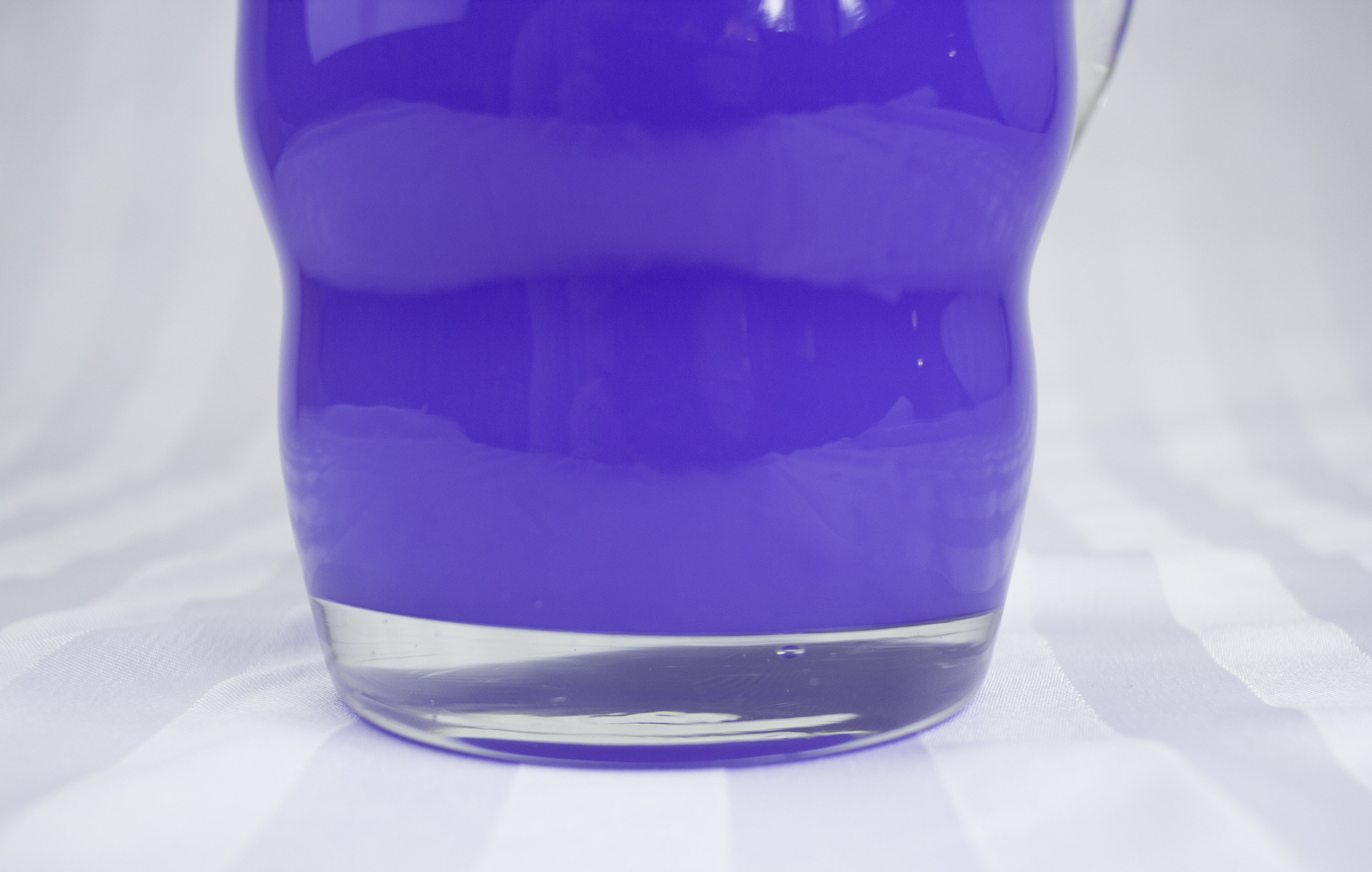 Amazing Large Hand Blown Pitcher in Blue and Clear Glass - Etsy