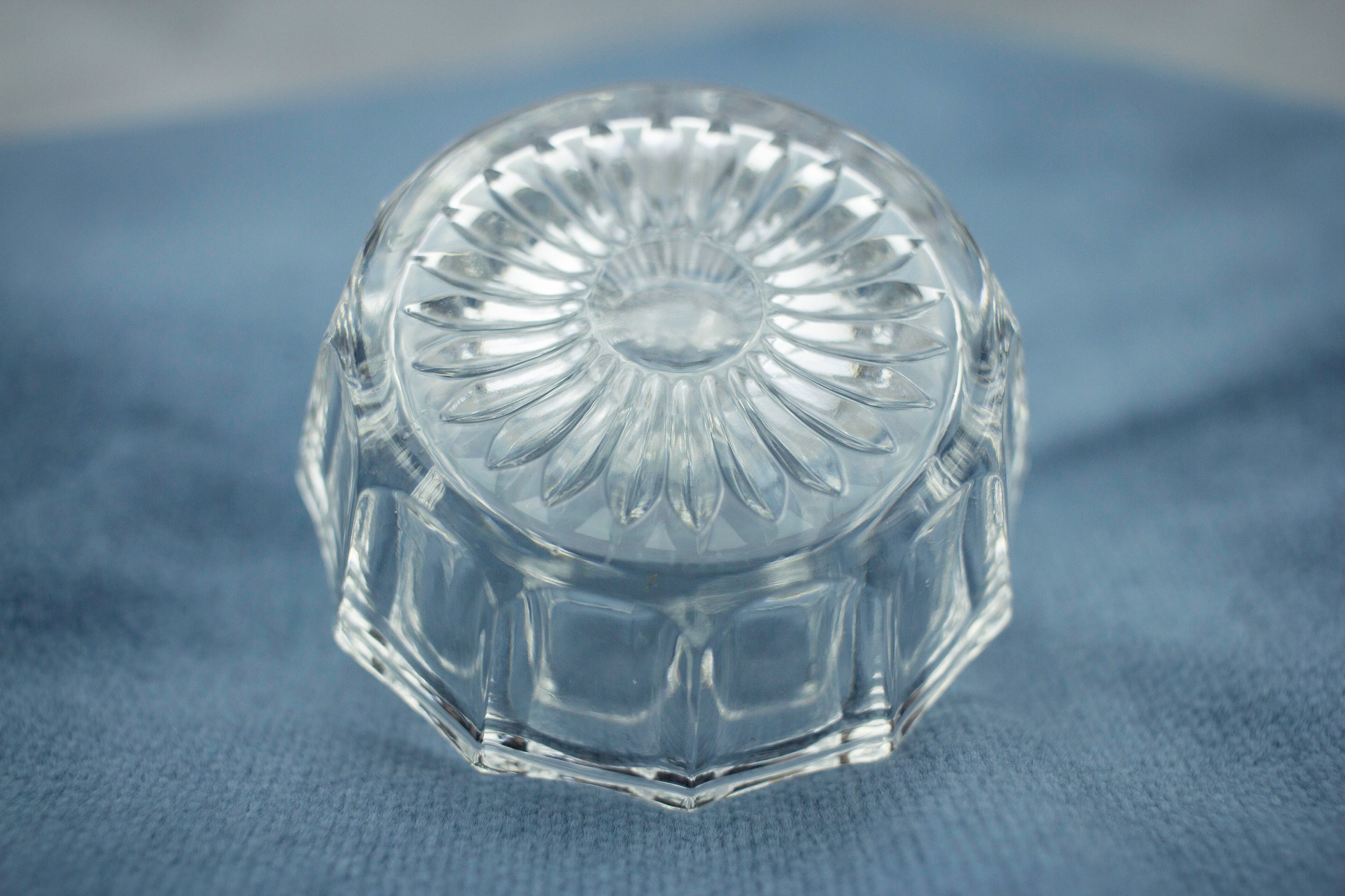 Vintage Set of Pressed Glass Individual Salt Cellars With Plastic ...