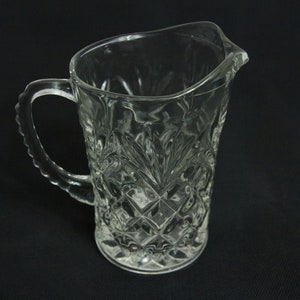 Vintage Pressed Glass Large Creamer or Juice Pitcher - Etsy