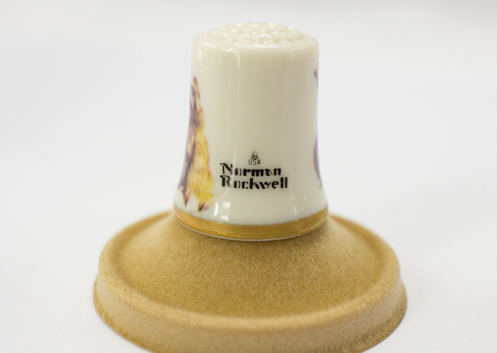 Norman Rockwell Thimble Rabbits nature Friends Gorham Fine China ...