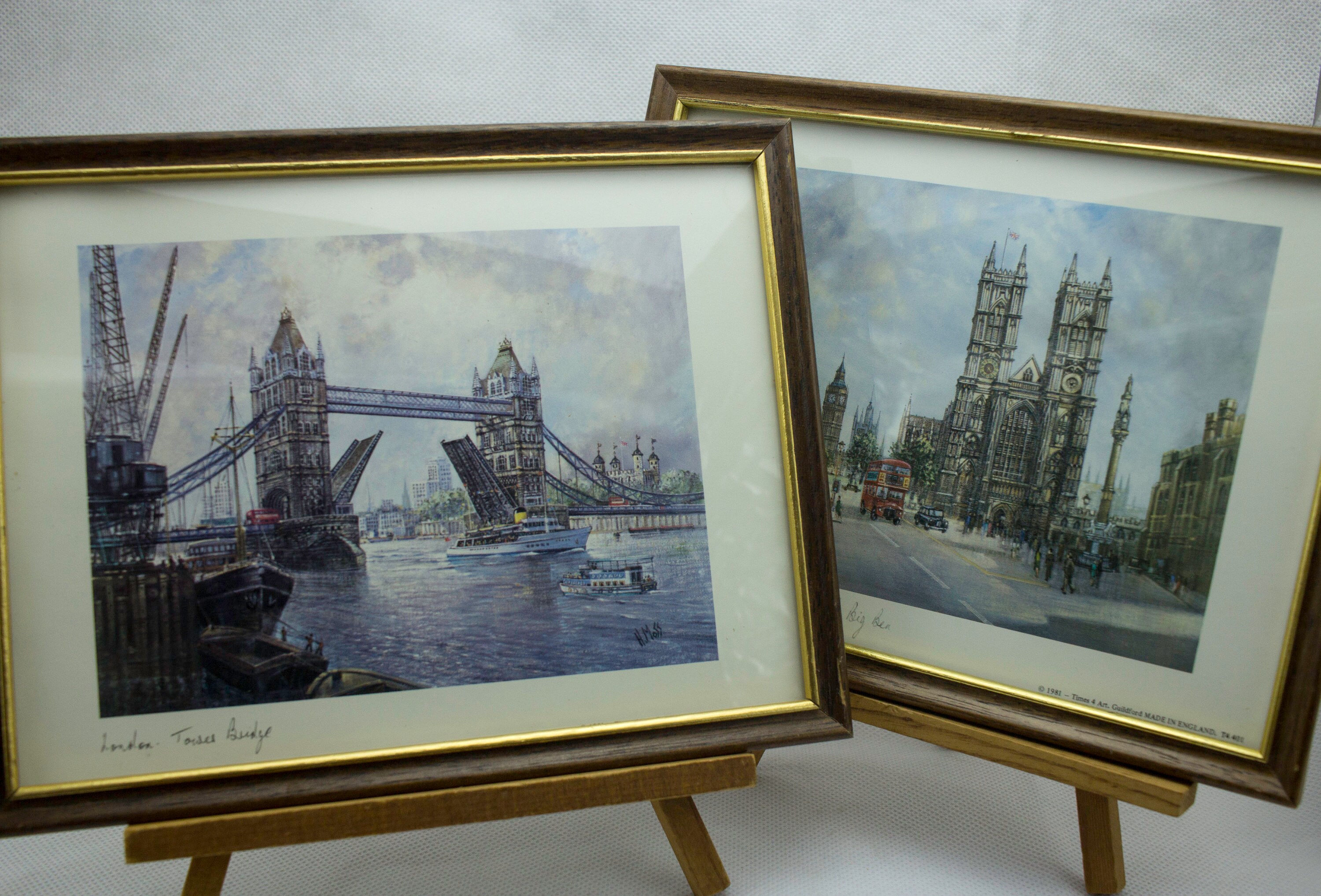 Two H. Moss Framed Prints 1981 London Tower Bridge and | Etsy