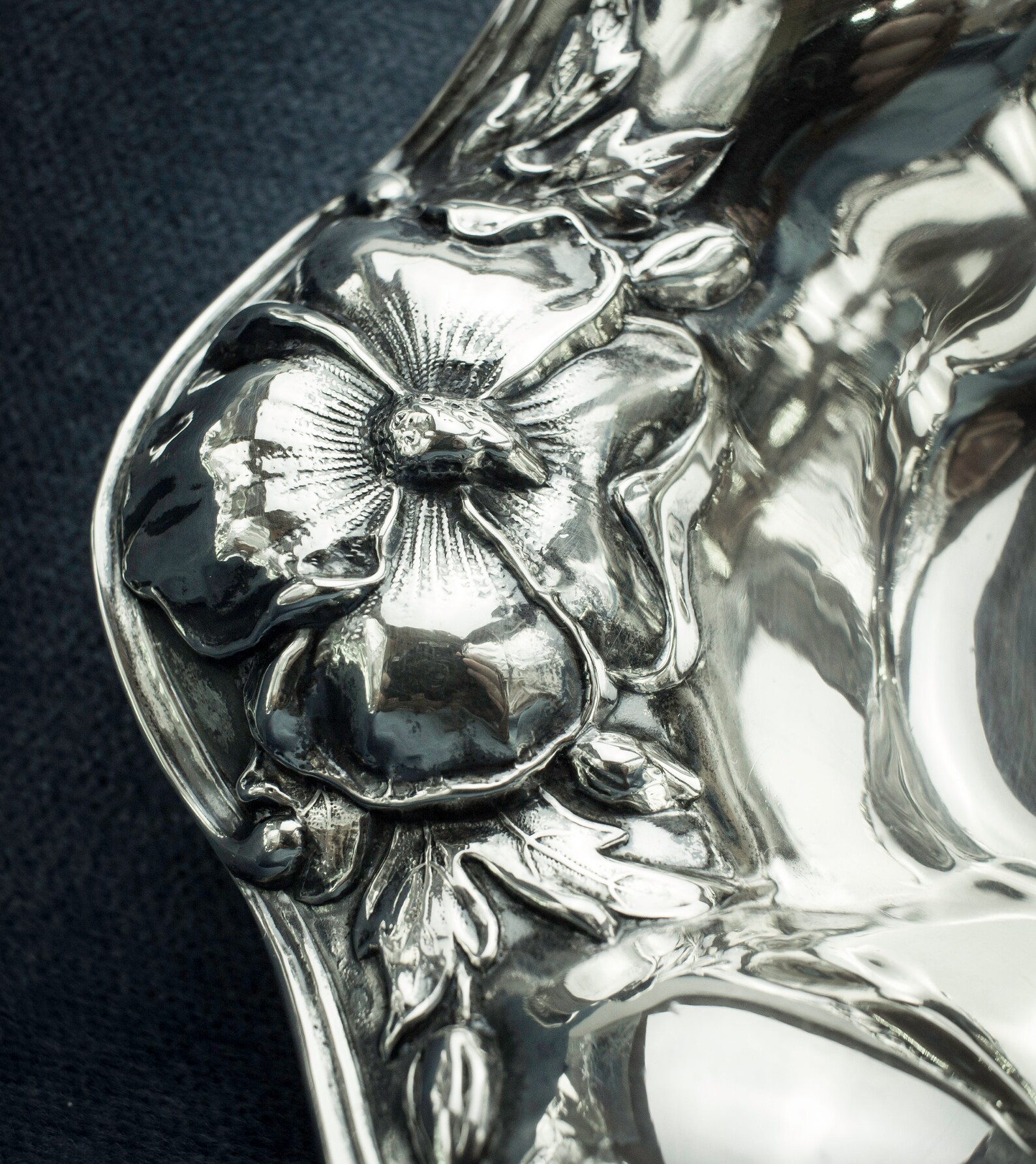 Alvin Sterling Silver Repousse Floral Dish or Bowl 1135 Vintage Art Nouveau - Etsy