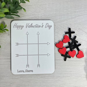 Valentine Tic Tac Toe, Tic Tac Toe Board Game, Kids Valentine Gift ...