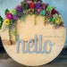 Hello Sign With Succulents Wood Flower Succulents Succulent - Etsy