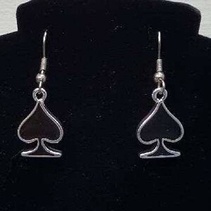 QUEEN of SPADES EARRINGS - Etsy