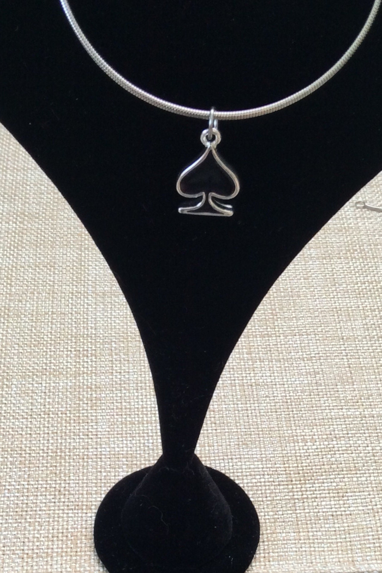 Queen of Spades Snake Chain Bracelet