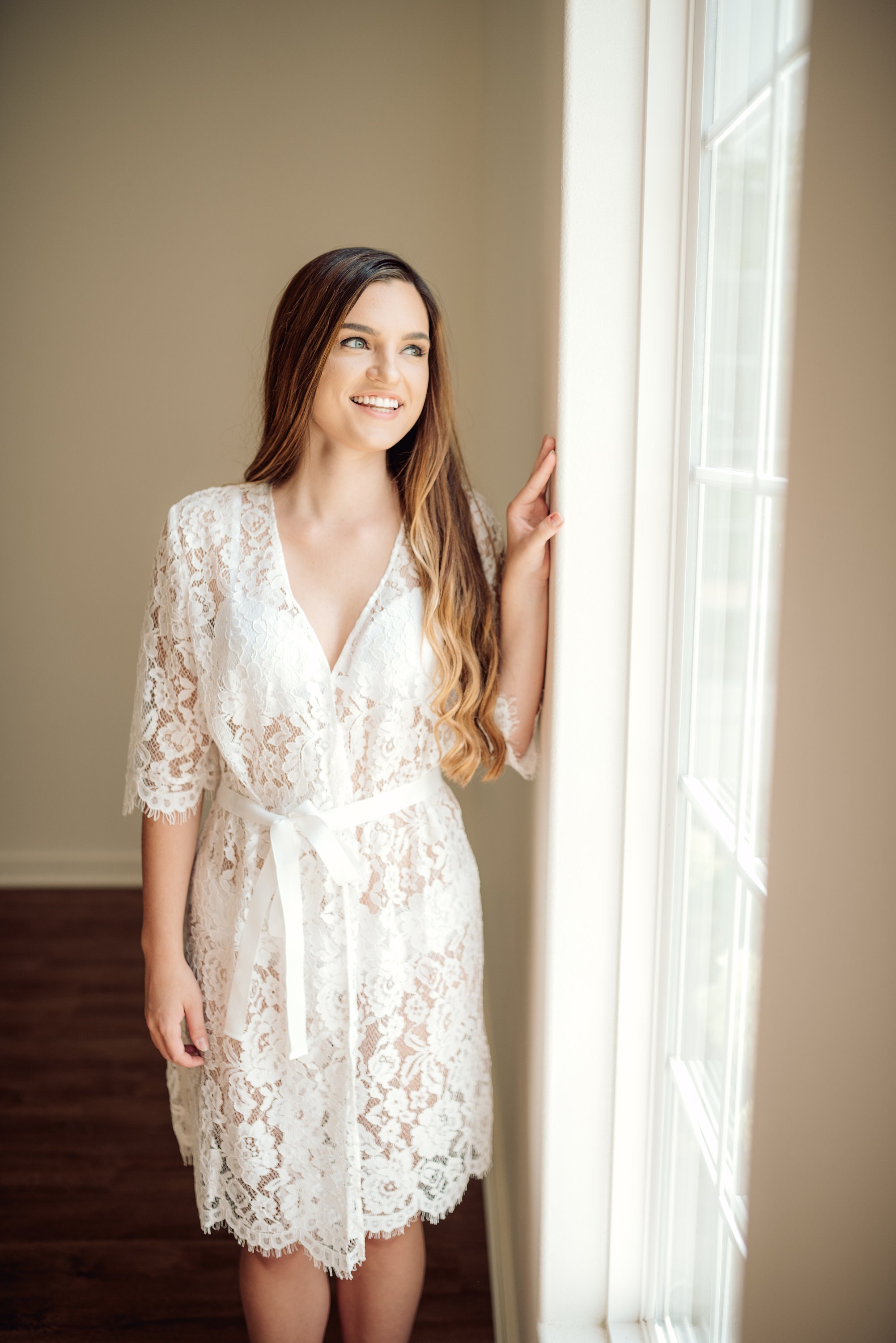 Bridal Lace Robe Floral Lace Robe I Gift for Bride Lace | Etsy