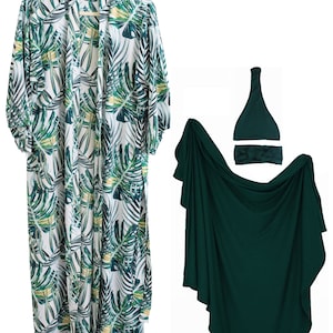 Hunter Green Maternity Robe and Matching Baby Set | Mommy Robe ...