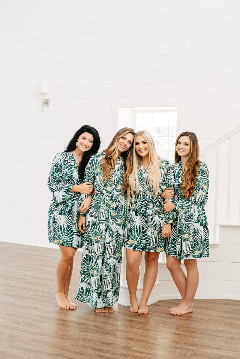 Destination Wedding Robe Tropical Bridesmaid Robe Tropical | Etsy