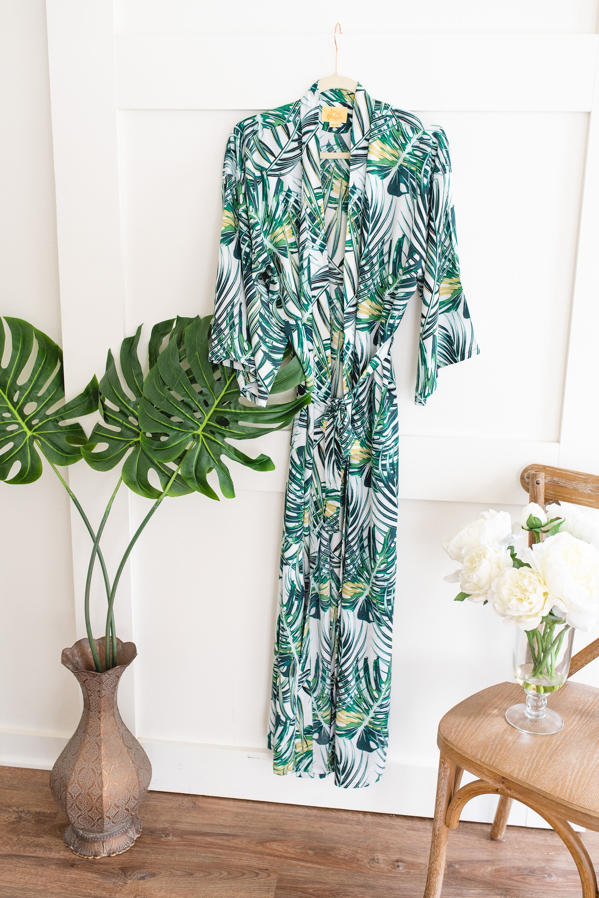 Rayon Cotton Bridesmaid Robe Tropical Print Bridesmaid Robes | Etsy