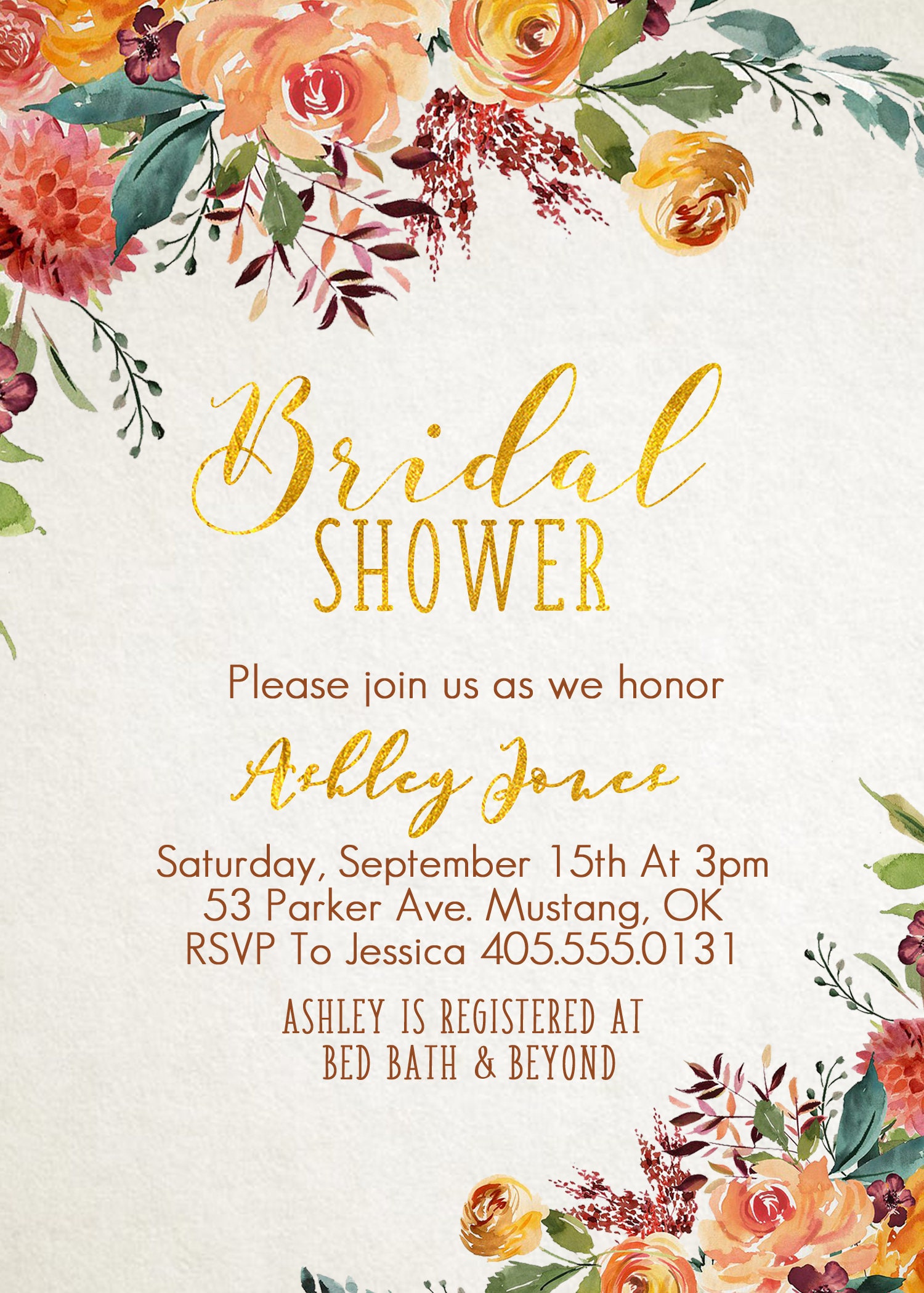 Fall Bridal Shower Invitation Bridal Shower Invitation Etsy Fall Bridal Shower Invitation Bridal Shower Invitation Etsy
