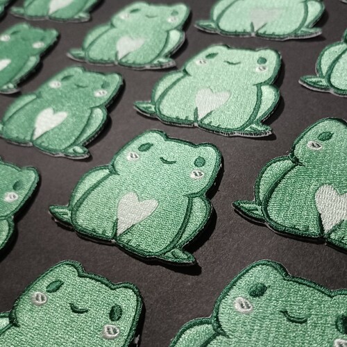 Iron on Patch Bizness Frog Frog Patch - Etsy