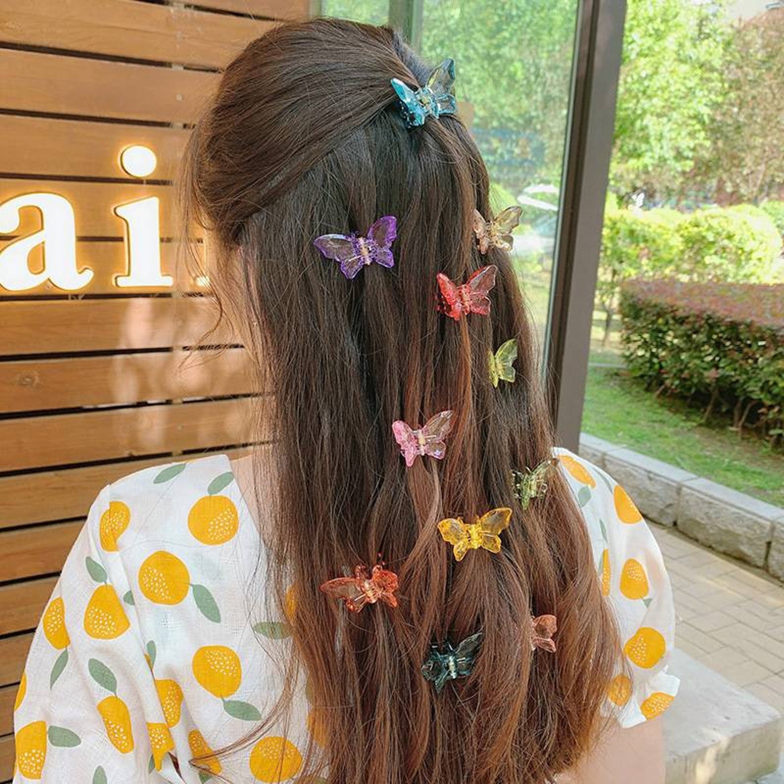 12pcs/set Clear Transparent Acrylic Butterfly Hair Claw Clip - Etsy