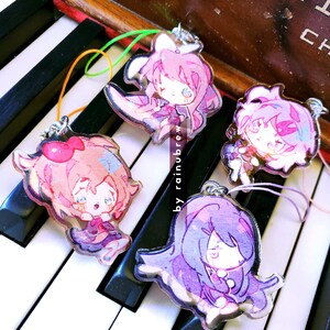Doki Doki Literature Club || 2" Acrylic Keychain Charms - Etsy