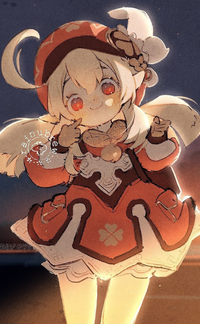 Klee genshin Impact 4x6 Mini Print, 11x17 Poster - Etsy