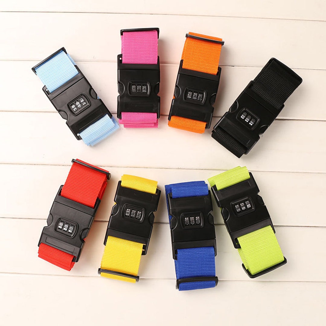 Luggage Locking Strap TSA Approved Combination Lock Straight Suitcase ...