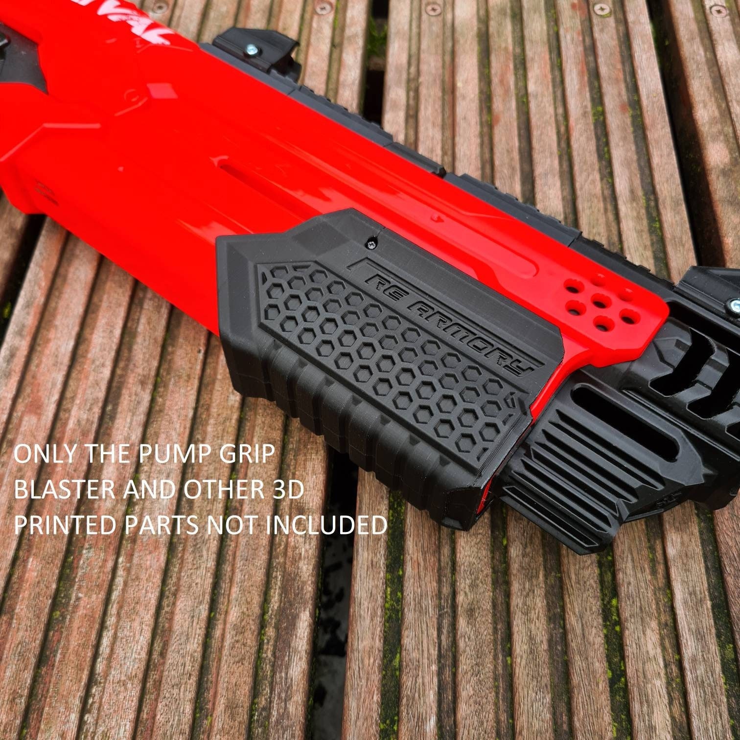 Hexagon Pump Grip for Nerf Rival Takedown 3D Printed Part | Etsy