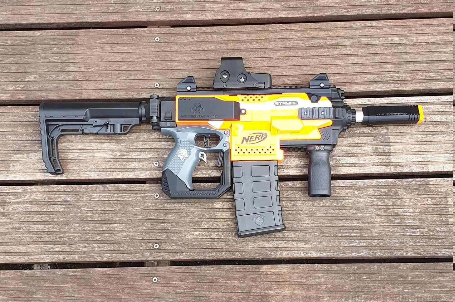 Behring P4 Style Kit for Nerf Stryfe 3D Printed Cosplay Larp - Etsy ...