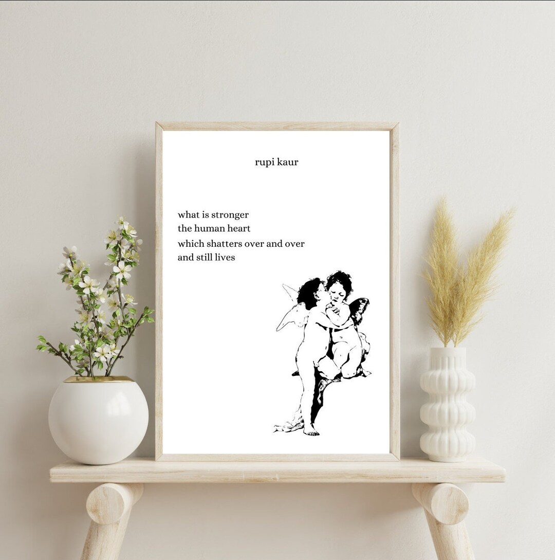Rupi Kaur Poetry Poster - Digital Download - Etsy UK