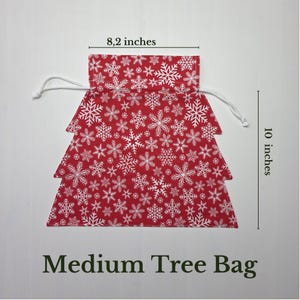 Christmas Tree Gift Bag PDF Pattern, 3 Sizes Sewing Tutorial, Holiday ...