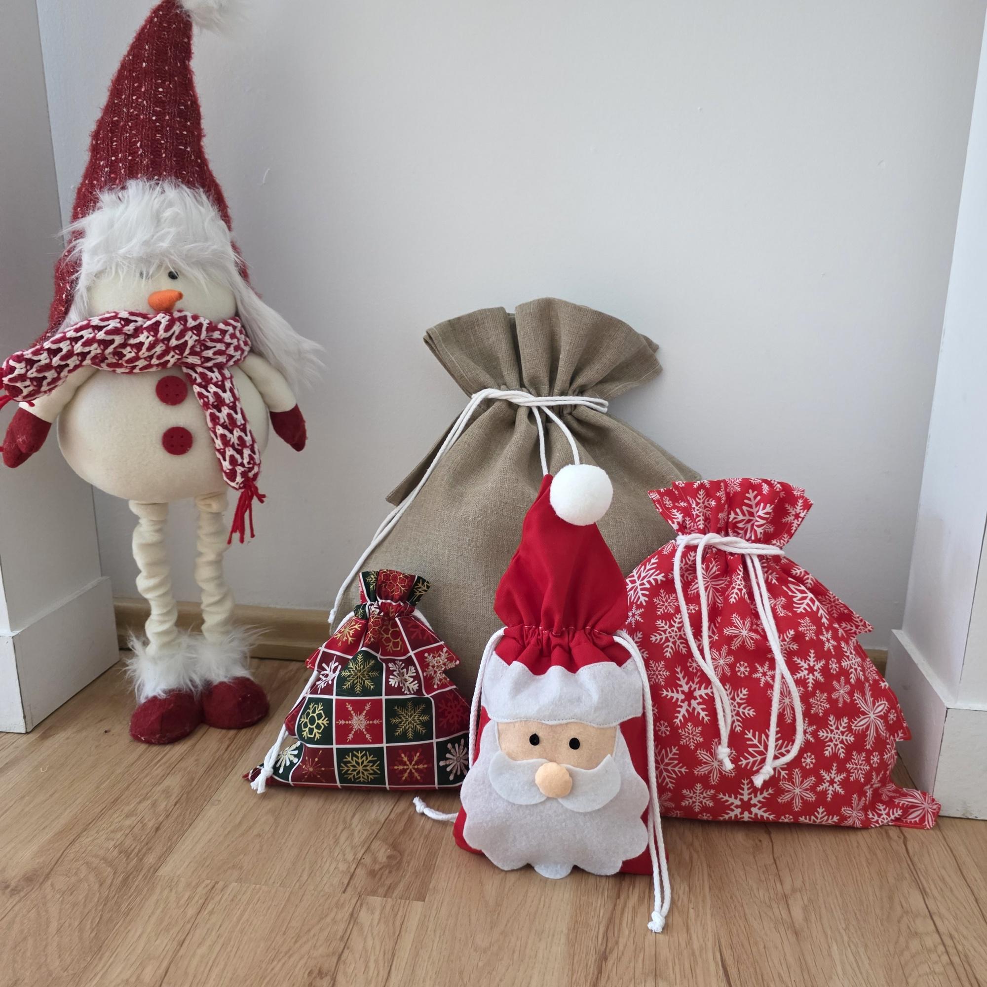 Christmas Tree Gift Bag PDF Pattern, 3 Sizes Sewing Tutorial, Holiday ...