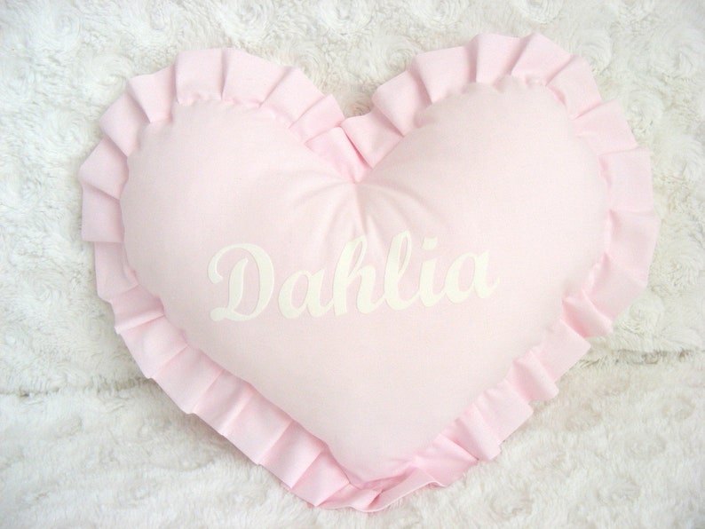 Heart Pillow With Frill Heart Throw Pillow Valentine Pillow - Etsy