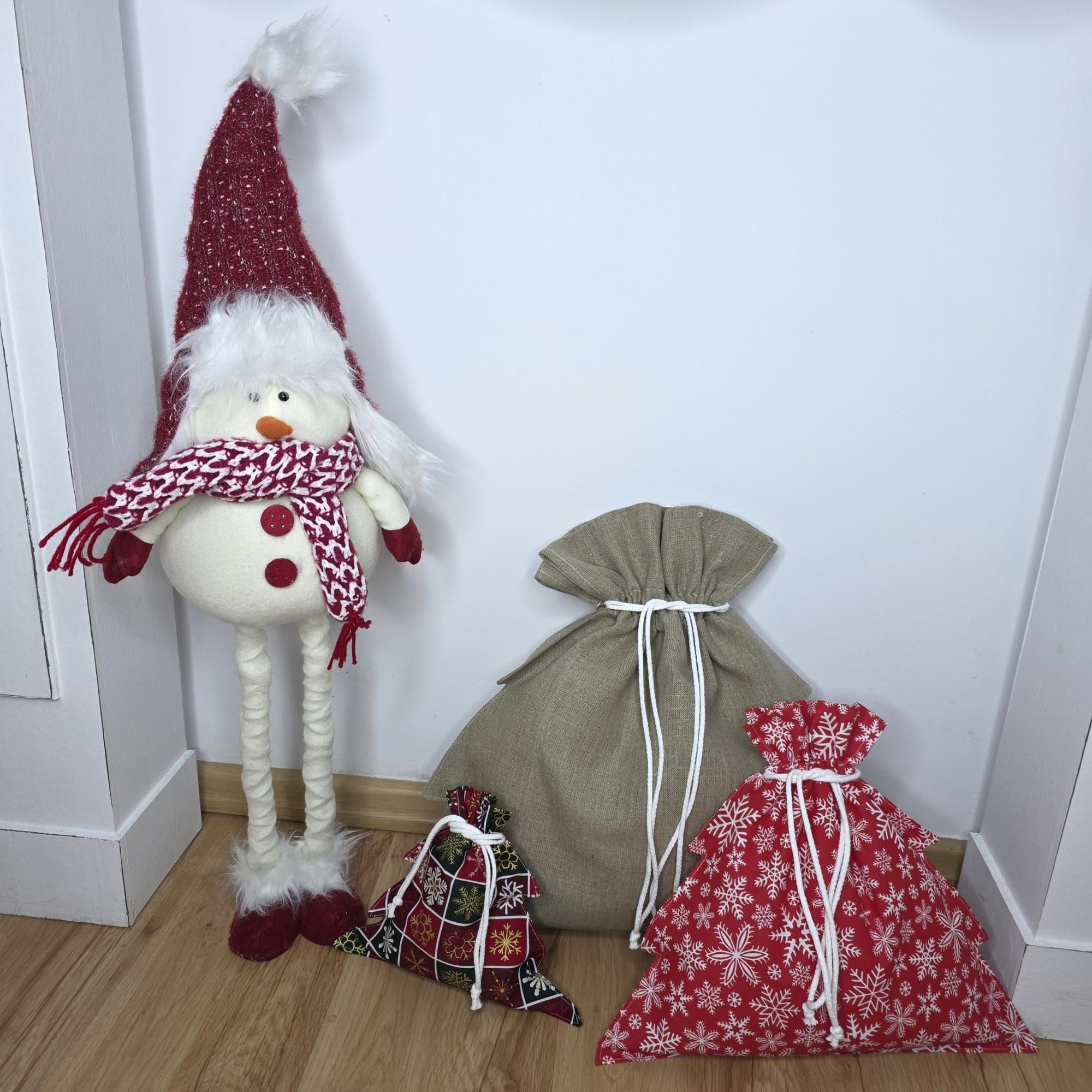 Christmas Tree Gift Bag PDF Pattern, 3 Sizes Sewing Tutorial, Holiday ...