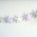 Silver and Lavender Star Garland Wall Hanging Lavender Garland - Etsy