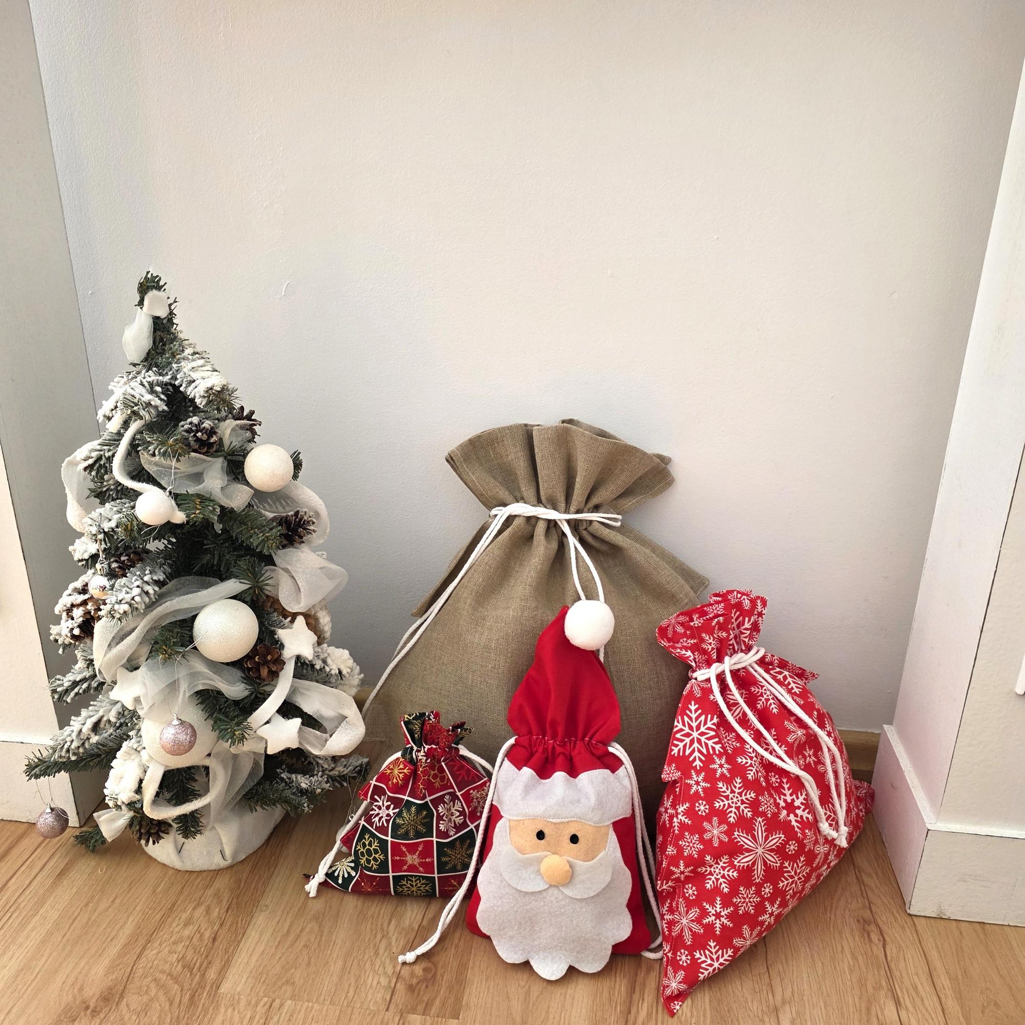 Christmas Tree Gift Bag PDF Pattern, 3 Sizes Sewing Tutorial, Holiday ...
