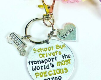 School Bus Keychain Back to School Bus Drivers Bus Driver Appreciation ...