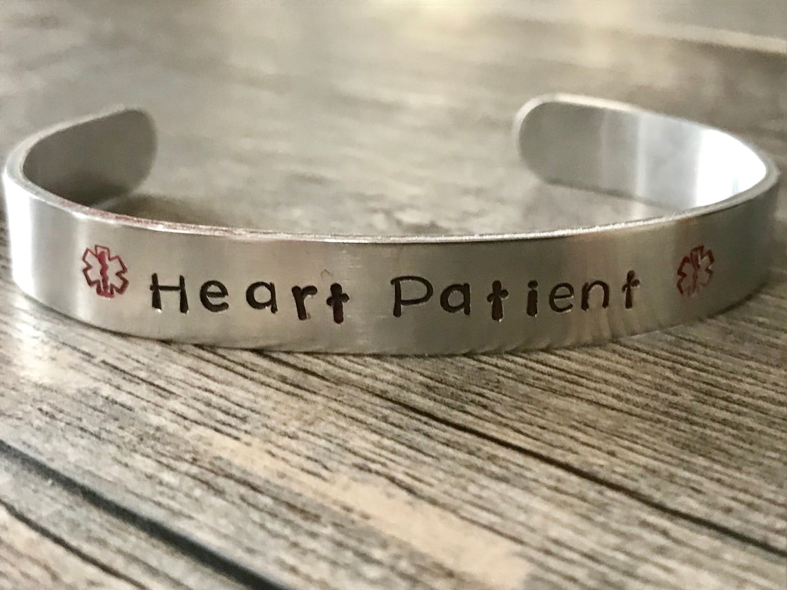Heart Patient Medical ID Bracelet - Etsy