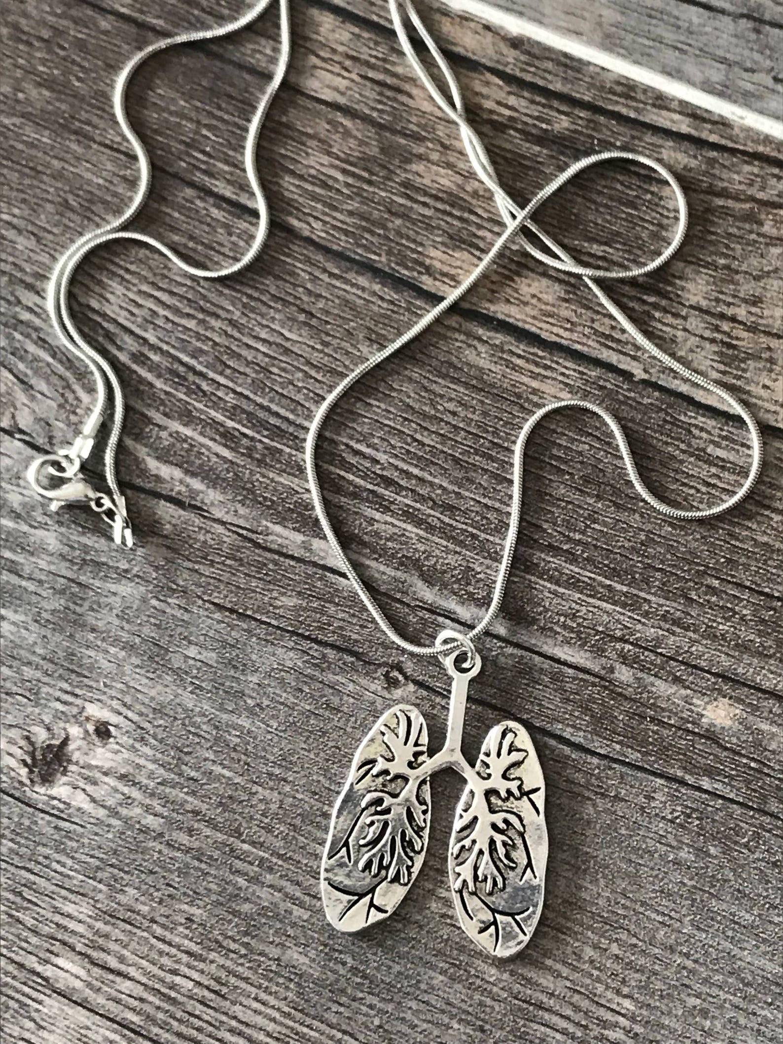 Lung Disease/cystic Fibrosis Necklace or Keychain - Etsy