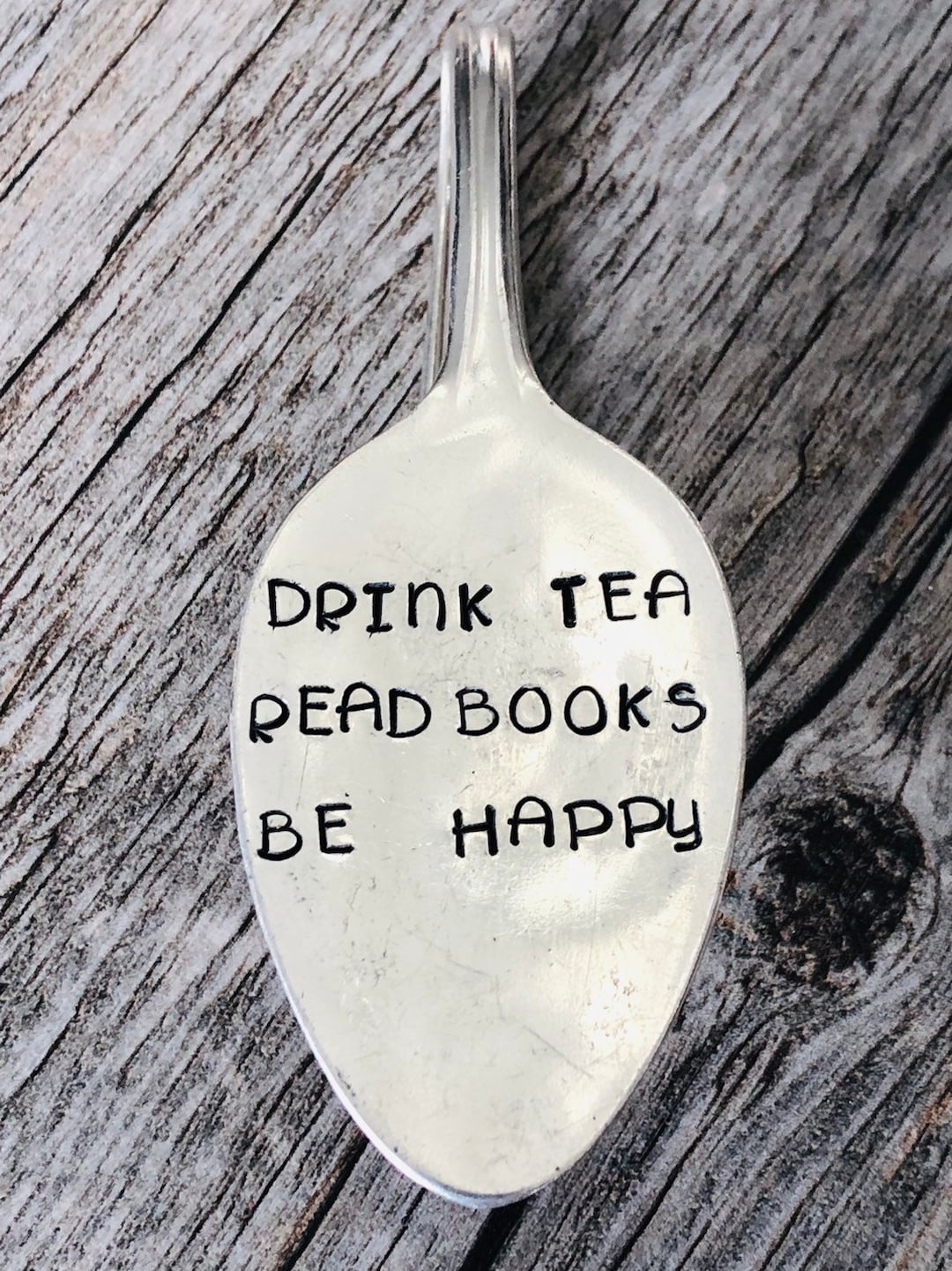 Hand Stamped Vintage Spoon Bookmark - Etsy