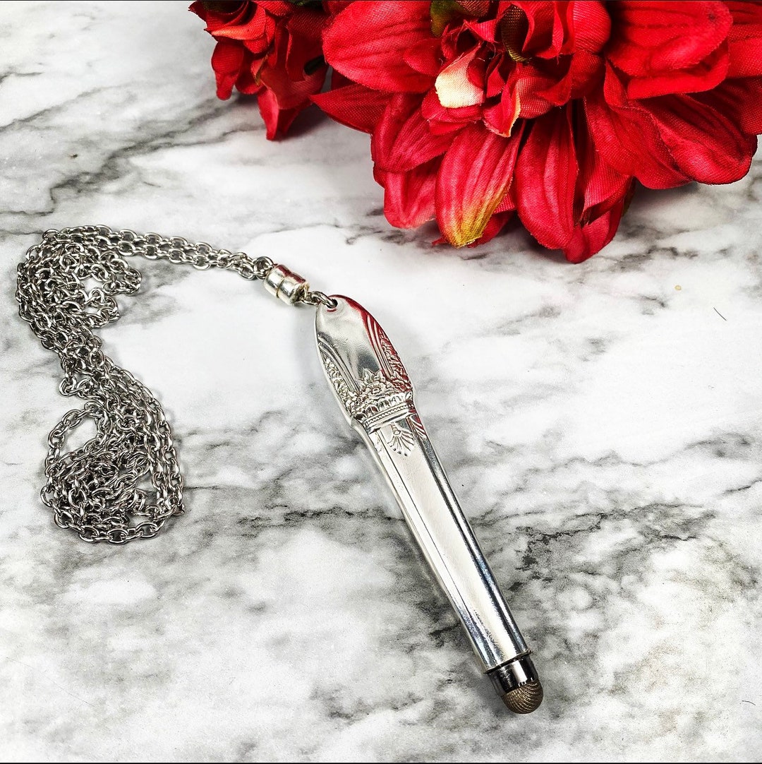 Stylus Necklace - Detachable - Repurposed Silverware Stylus - Choice of ...