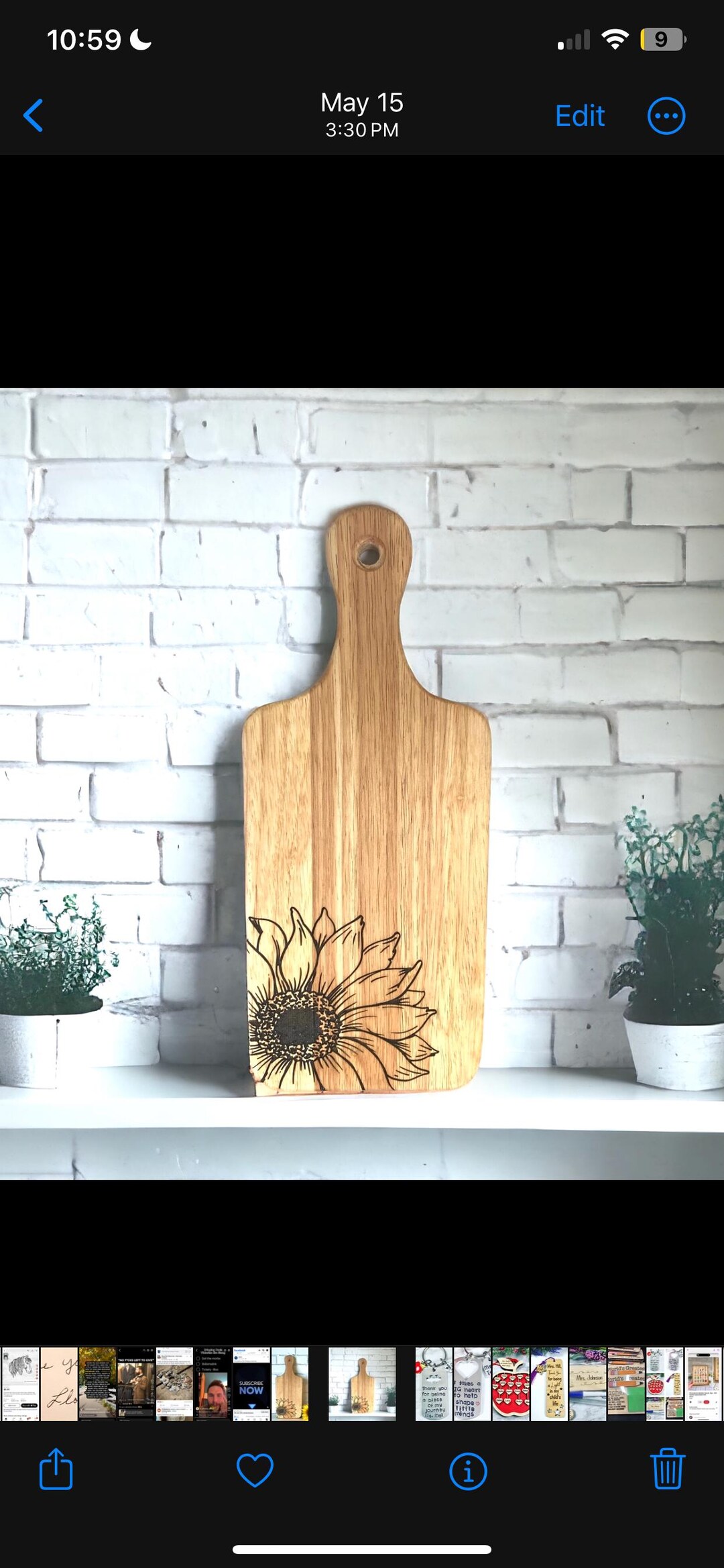 Sunflower Cutting Board - Sunflower - Sunflower Love - Etsy
